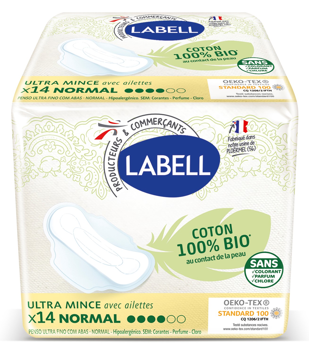 Serviette Labell - Protège lingerie | Hygiène féminine