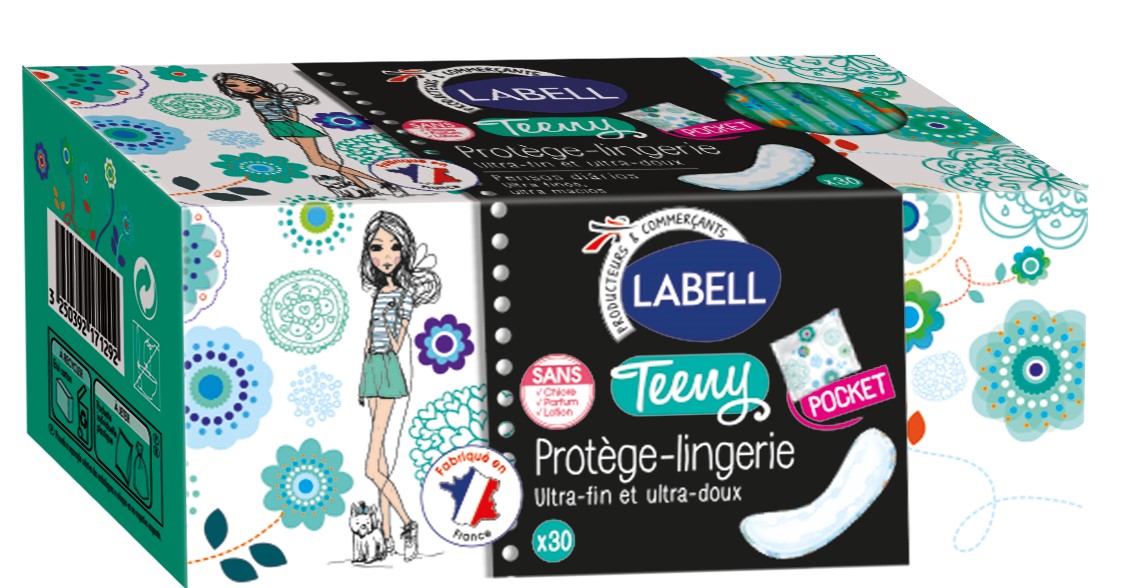 Gamme Labell Teeny - Serviette jour & nuit - Protège-lingerie