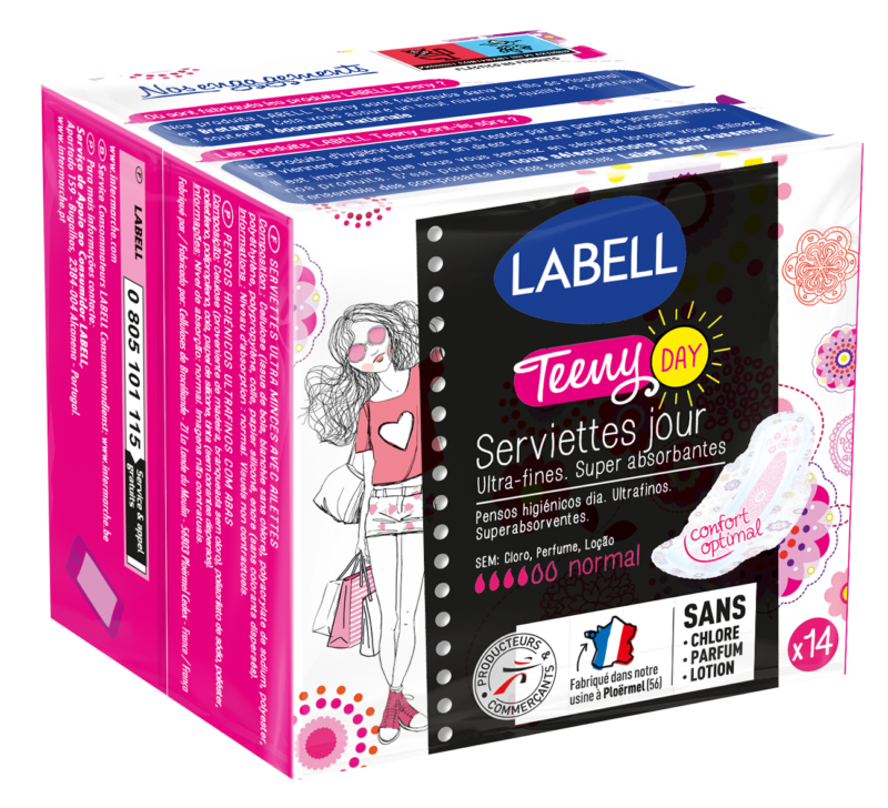 Serviette Labell | Protège lingerie | Hygiène féminine