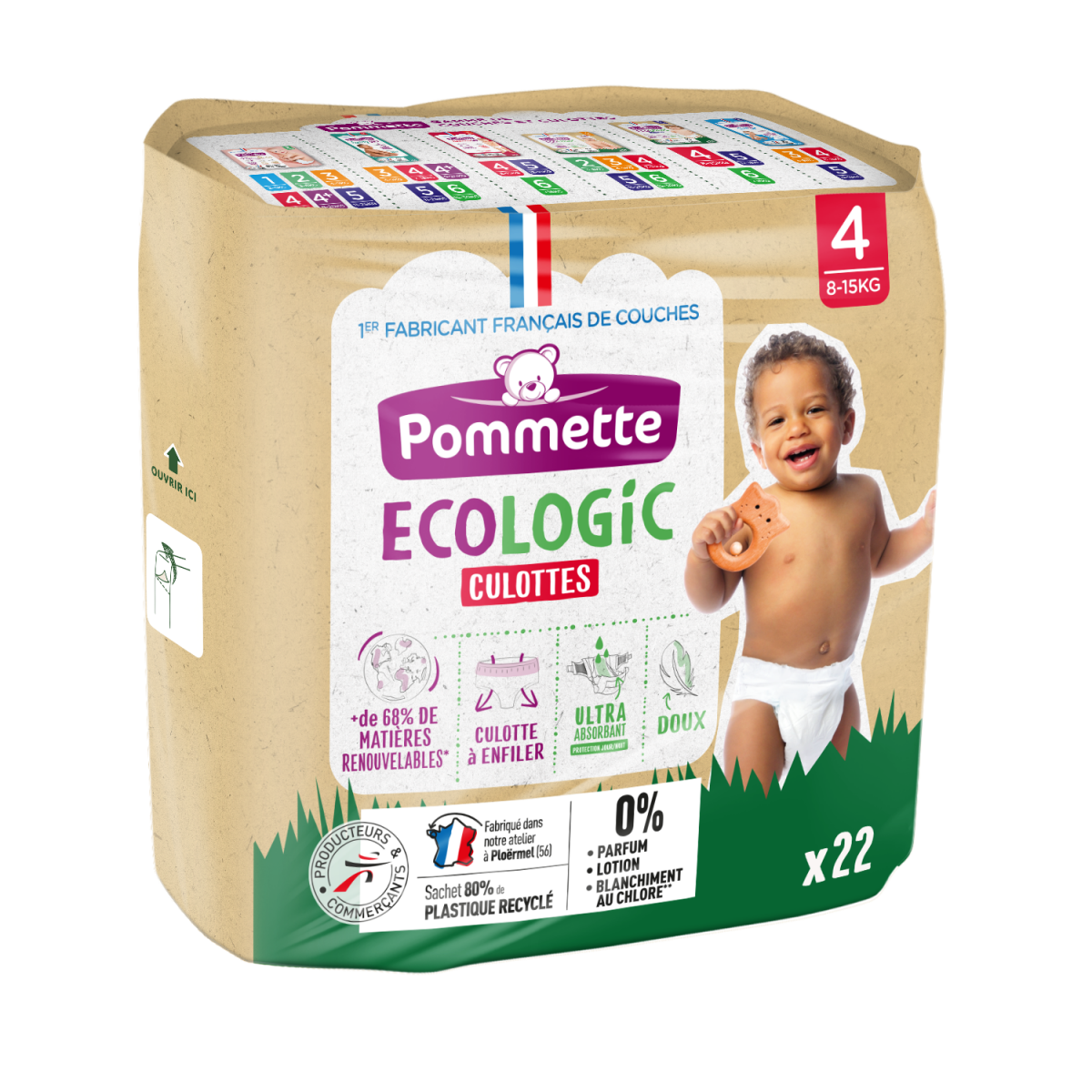 Couches Ecologic Pommette - Couches bébé écologiques