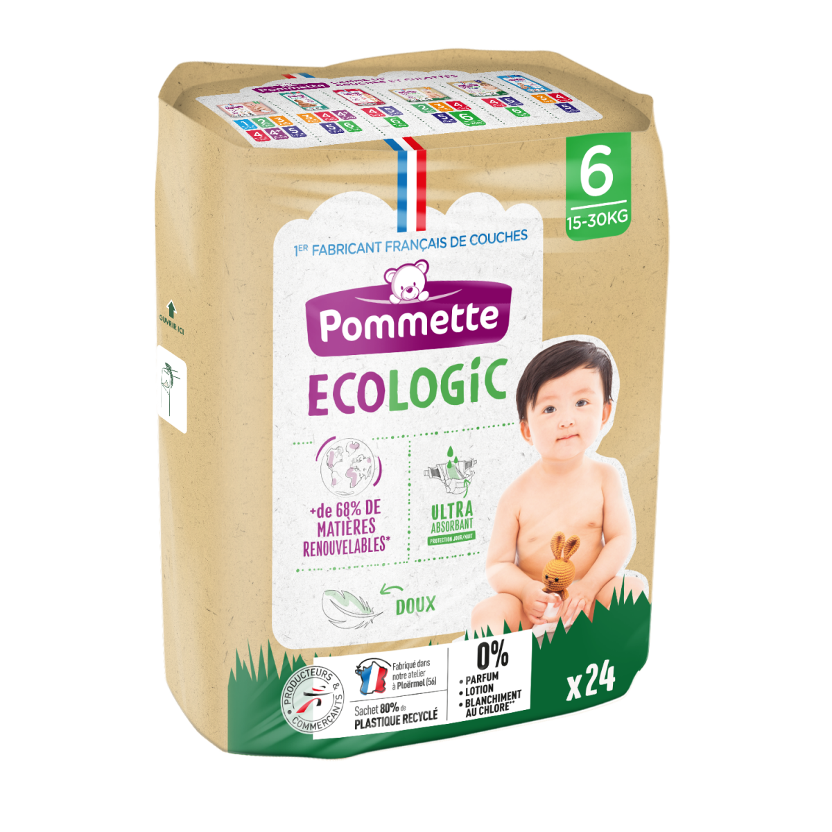 Couches Ecologic Pommette - Couches bébé écologiques